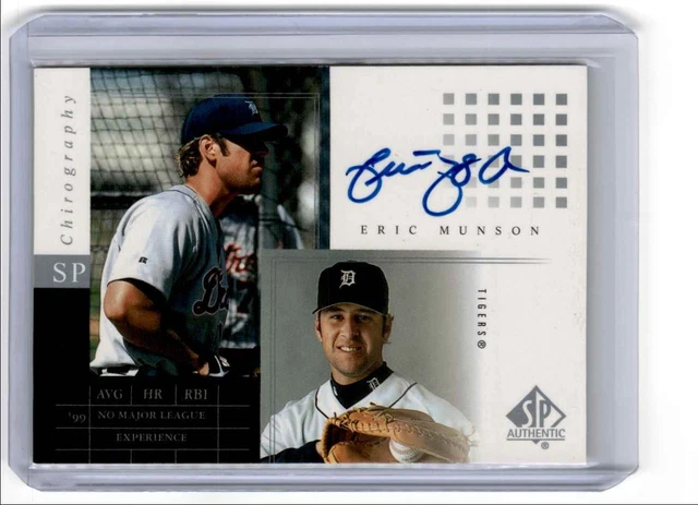 2000 SP CHIROGRAPHIE authentique Eric Munson Auto Detroit Tigers #EM ...
