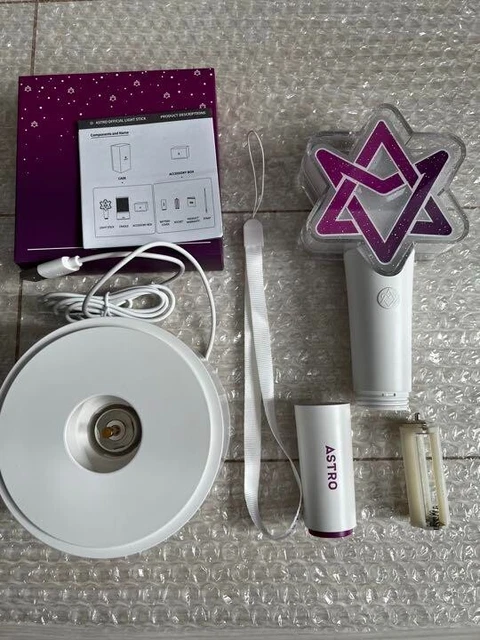 ASTRO OFFICIAL PENLIGHT Robong Ver.1 w/Box K-POP Pink Light Stick KPOP ...
