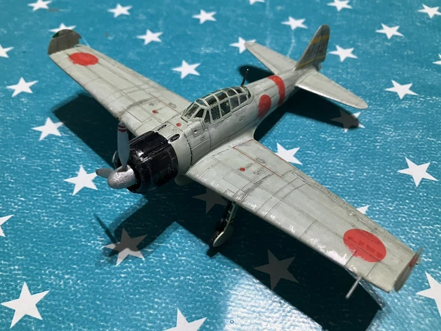 BUILT 1:72 MITSUBISHI A6M3 Zero Plastic WW2 Japanese Plane Model Kit ...