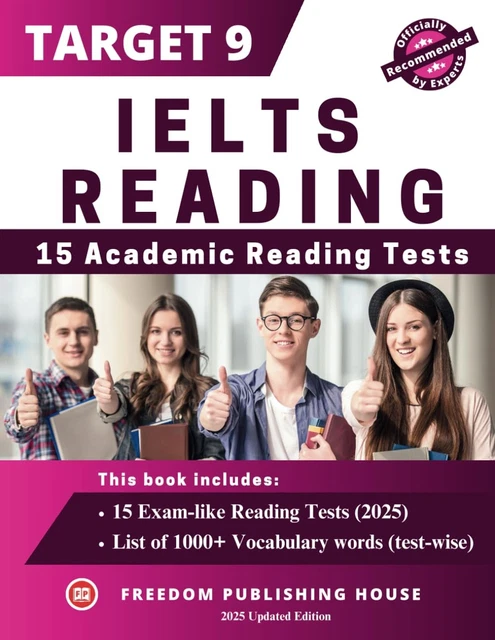 IELTS ACADEMIC READING Practice Tests 2025 15 Full-Length Exams with ...