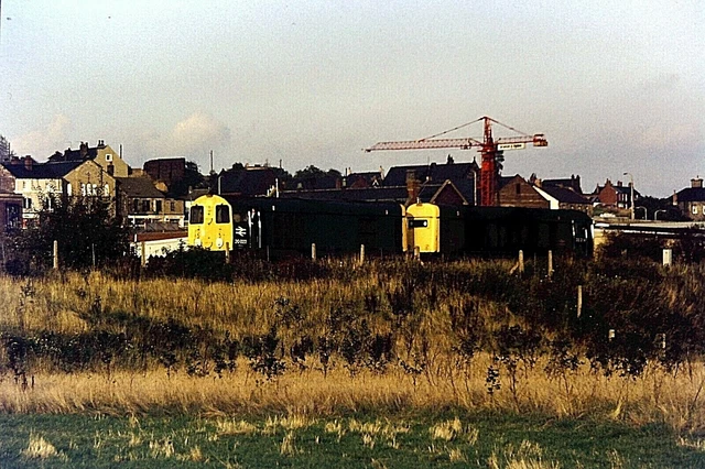 ORIGINAL SLIDE,CLASS 20 locos 20022 & 20214 @ Mexborough 28/9/1980 £1. ...