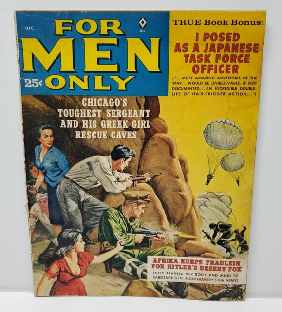 FOR MEN MAGAZINE December 1961-ONLY man adventure pulp male £15.25 ...