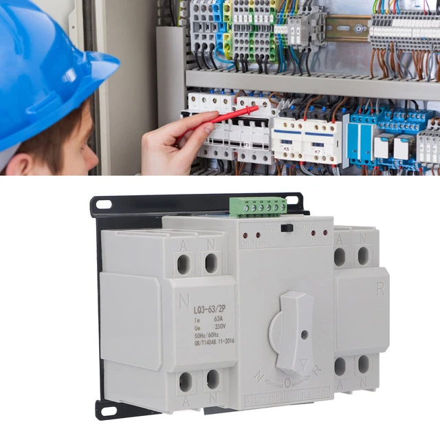 DUAL POWER TRANSFER Switch Automatic Transfer Switch Single Motor Drive ...