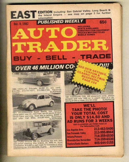 C9150 82.12.9 AUTO TRADER EAST EDITION (Used car sales information ...