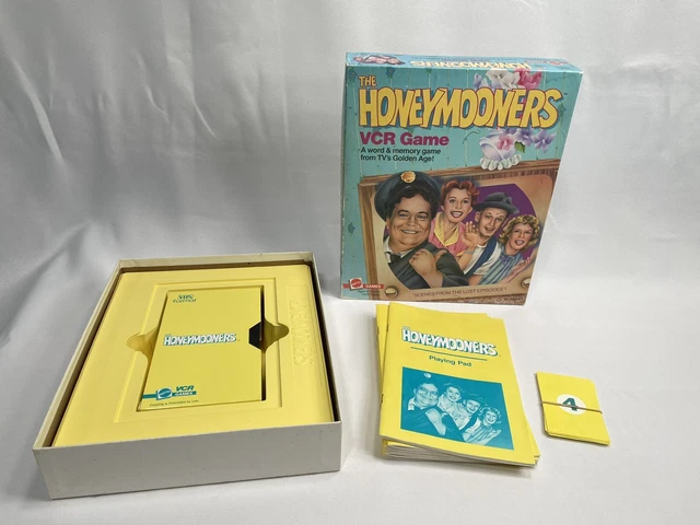 THE HONEYMOONERS VCR VHS Game 1986 Mattel Jackie Gleason Art Carney ...