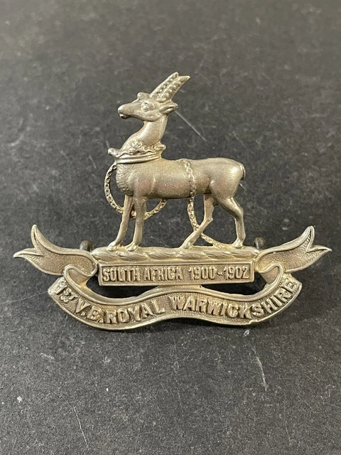 WW1 BRITISH ARMY 1st Volunteer Battalion Royal Warwickshire Regiment Cap Badge £100.00 - PicClick UK