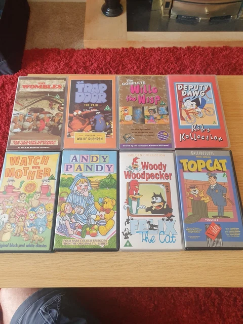 RETRO CHILDRENS VHS Tapes Collection Rare Collectable Bundle Job Lot x8 ...