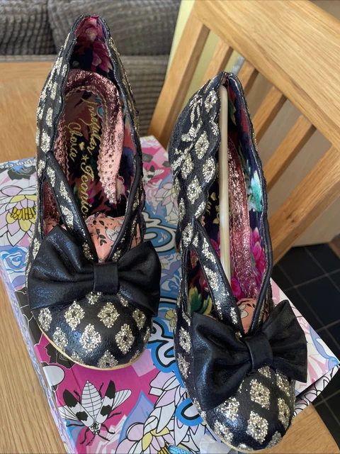 IRREGULAR CHOICE HEELS - Curtain Call - Size 6 EU 39 in Box Black and ...