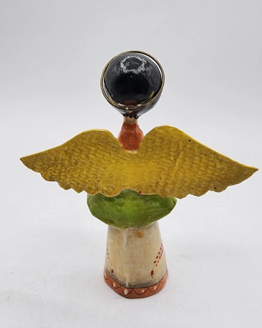 VINTAGE SERMEL ANGEL Tonala Folk Art Paper Mache Mexican Ser Mel Figure ...