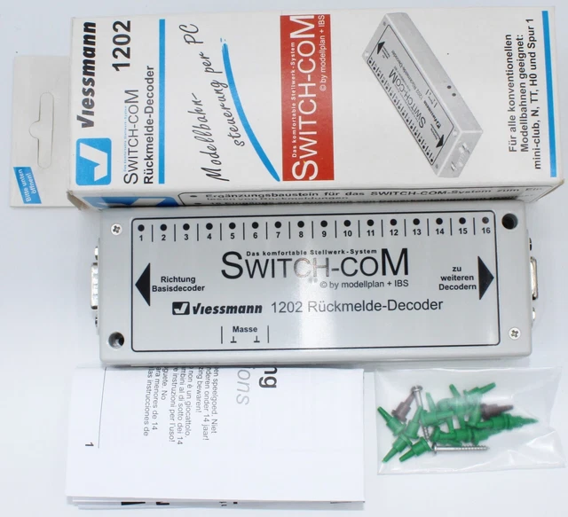 VIESSMANN 1202 RÜCKMELDEDECODER Switch-Com OVP H0 EUR 19,90 - PicClick DE