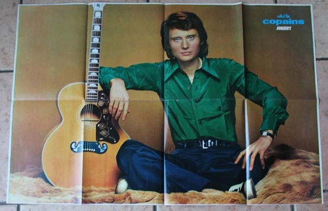 JOHNNY HALLYDAY , Poster issu de Magazine EUR 7,99 - PicClick FR