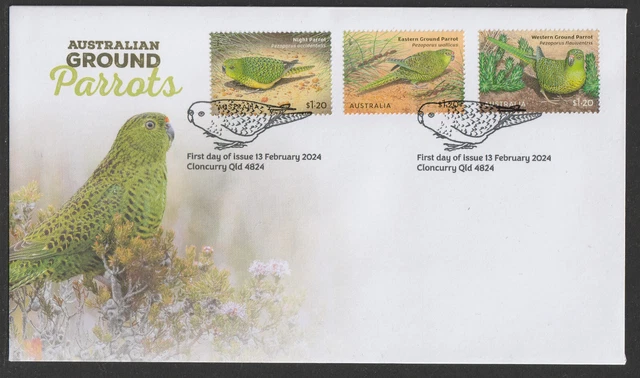 AUSTRALIA 2024 : Australian Ground Parrots, First Day Cover. Mint ...