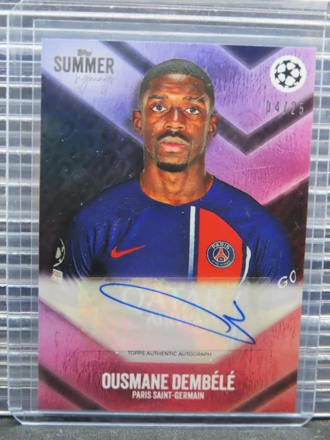 2023-24 TOPPS UEFA Summer Signings Ousmane Dembele Auto #/25 Paris ...