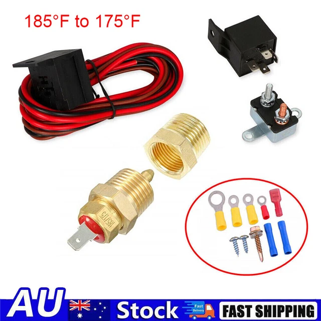 RADIATOR 12V THERMO Fan Fuse Temp Switch Sensor Control Changeover ...