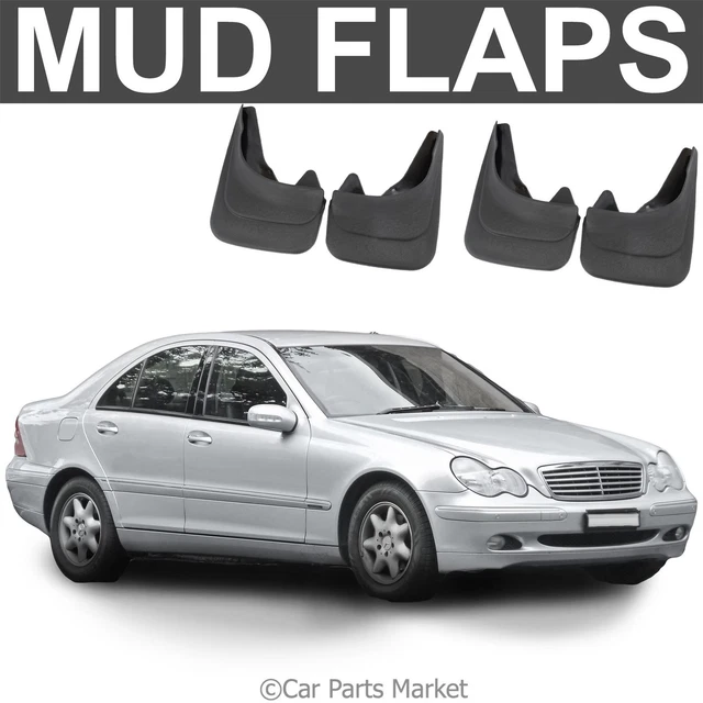 MUD FLAPS SPLASH guard for Mercedes C Class CL203 W203 set of 4x front and rear 15.99 PicClick UK