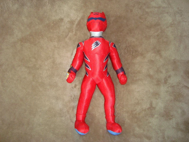 DISNEY STORE RED POWER RANGER JUNGLE FURY Plush 15" tall bendable arms ...