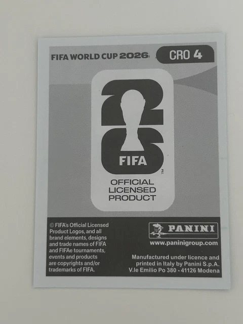 PANINI FIFA WORLD Cup 2026 Josko Gvardiol - Croatia Non-Stuck Sticker # ...