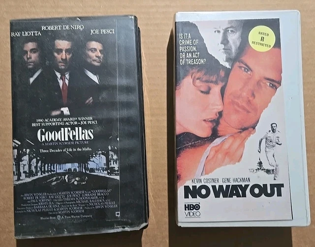 GOODFELLAS & NO Way Out VHS Movies Previous Rentals £9.05 - PicClick UK