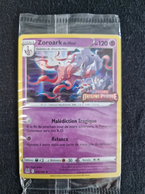 CARTE POKÉMON ZOROARK DE HISUI 076/196 stamp EB11 origine perdue scellé FR neuf EUR 7,00 ...