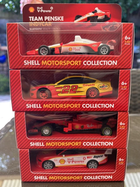 SHELL V-POWER MOTORSPORT Collection Set Of 4 Race Cars (1:41 Die-Cast ...