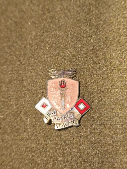 WWII US ARMY Signal Corps School Pin PINBACK £17.89 - PicClick UK