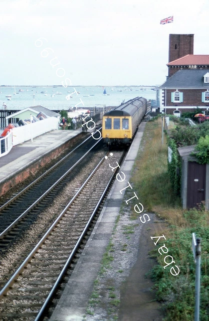 BRITISH RAILWAY SLIDE - BR Class 118 DMU 3-Car Set P468 at Starcross ...