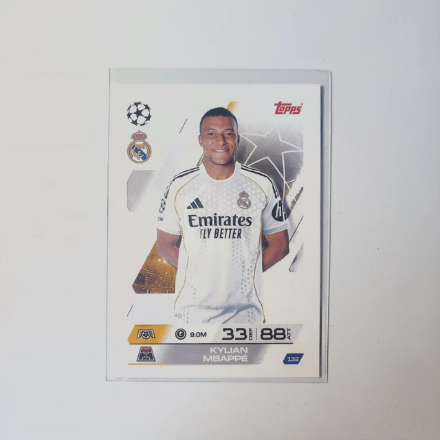 TOPPS MATCH ATTAX Champions League 25/26 2025/2026 Kylian Mbappe Base ...