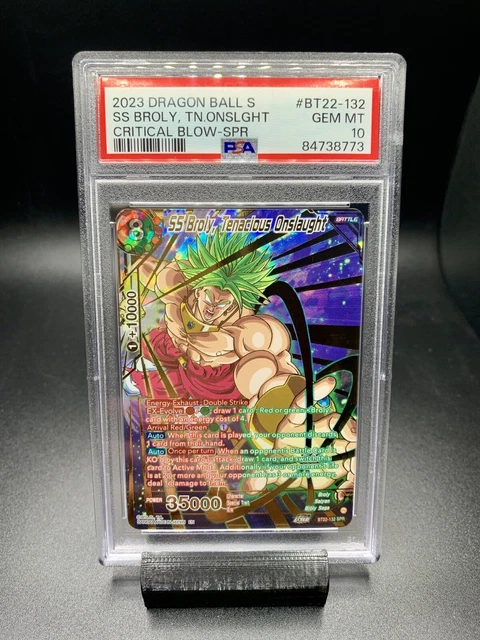 DRAGON BALL SUPER Critical Blow SS Broly Tenacious Onslaught SPR BT22 ...
