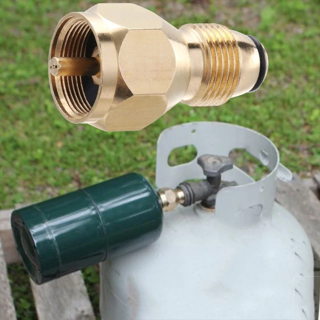REDUCING VALVE PROPANE Adapter Cylinder Tank Coupler Gas Refill Adapter ...