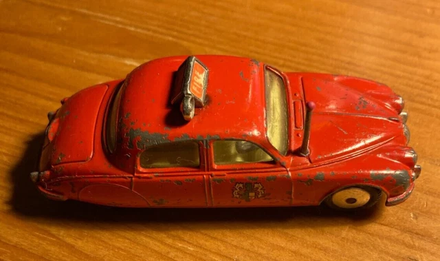 CORGI TOYS. 213S. Jaguar 2.4 Litre. Fire Car, Shows play wear. Not ...
