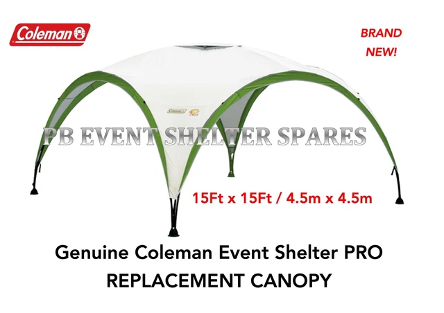 COLEMAN EVENT SHELTER PRO 4.5m /15ft Spare REPLACEMENT CANOPY (NO POLES ...