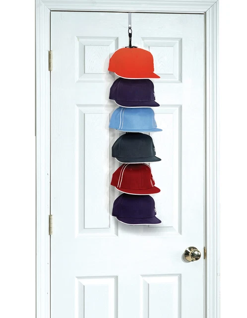 PERFECT CURVE CAP Rack System - Hat Rack Holds up to 18 Baseball Caps ...