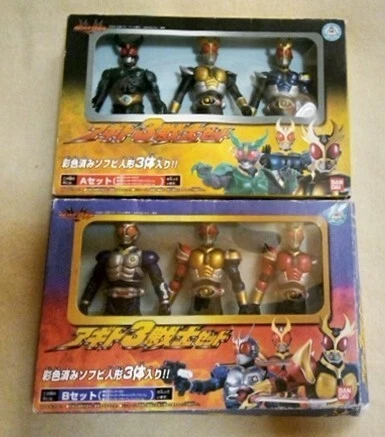 KAMEN RIDER AGITO Agito 3 Warrior Set A/B Set 6 poupées en vinyle souple... EUR 118,98 - PicClick FR