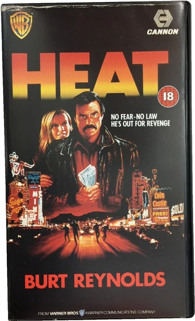 HEAT (1986) VHS PAL (Burt Reynolds) 1989 Warner Release Videocassette ...