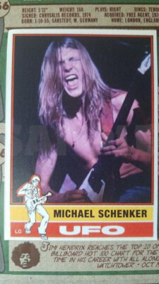 CUSTOM FAN ART Rock Music Trading Cards 2022 UFO No Heavy Petting Album ...