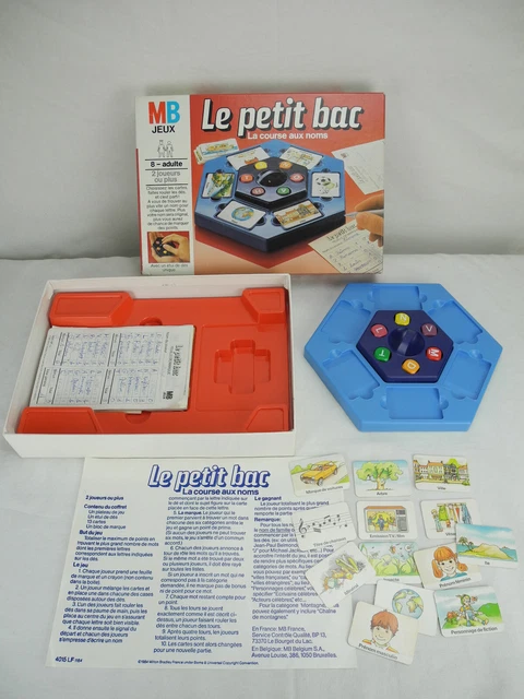 ANTIQUE BOARD GAME toy Le petit bac MB 1985 vintage french board game ...