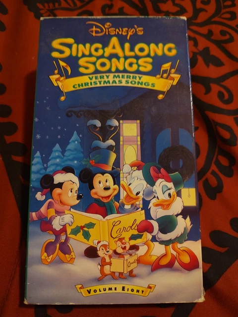 DISNEY SING ALONG Songs Very Merry Christmas Songs - VHS Video 1991 ...