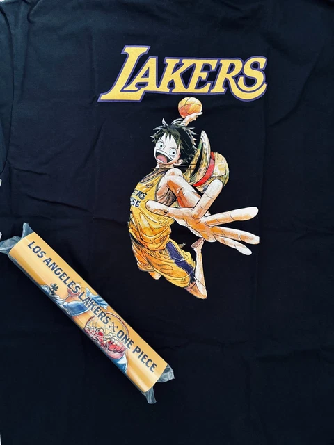 ONE PIECE X LAKERS collab Luffy DUNK Anime T-shirt, T-Shirt Gift For ...