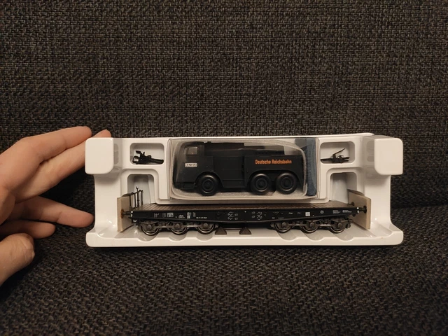 MÄRKLIN H0 4866 Schwerlastwagen Flachwagen mit LKW "Kaelble" NEU in OVP ...