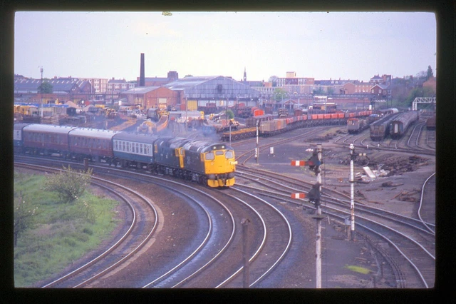 ORIGINAL 35MM SLIDE: BR ScR Class 26/27s double heading a rail tour £1. ...