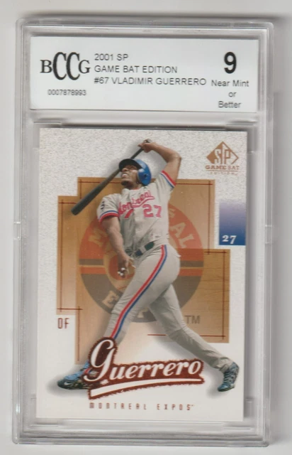 2001 SP GAME Bat Edition Montréal Expos Baseball 67 Vladimir Guerrero ...