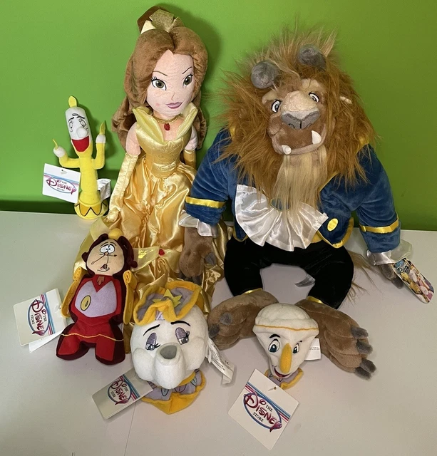 BUNDLE BEAUTY AND The Beast Disney Store Exclusive Toys. Lumiere, Chip ...