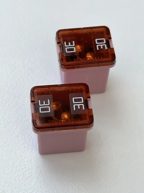 *GENUINE* FORD 30 Amp 58 Volt Littel Fuse J Type Slow Blow Fuse Pink ...