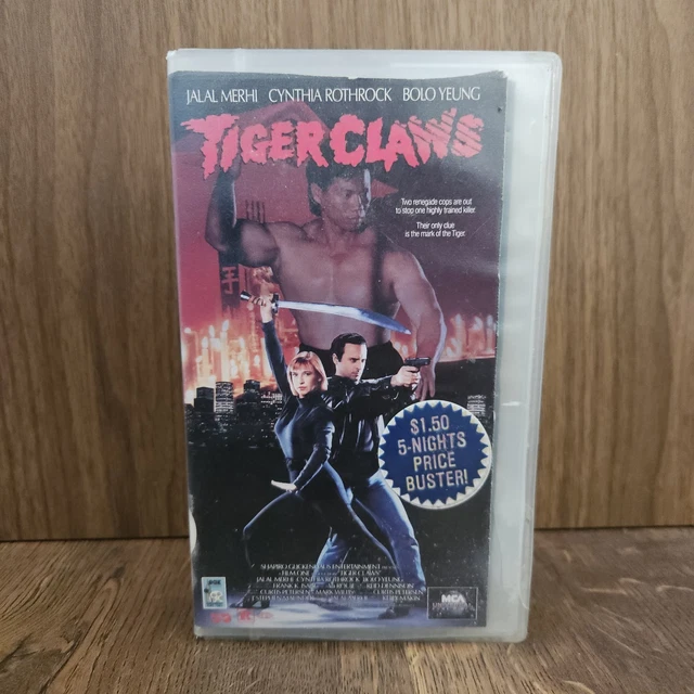 TIGER CLAWS VHS 1992 Cynthia Rothrock Bolo Yeung Jalal Merhi Rare ...