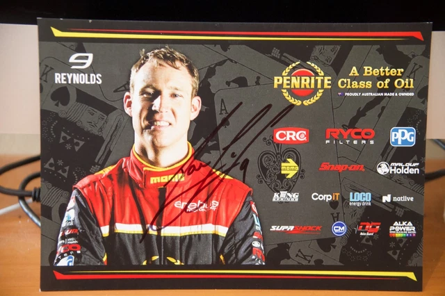 DAVID REYNOLDS #9 Penrite, Erebus Motorsport V8 Supercar Signed Driver ...