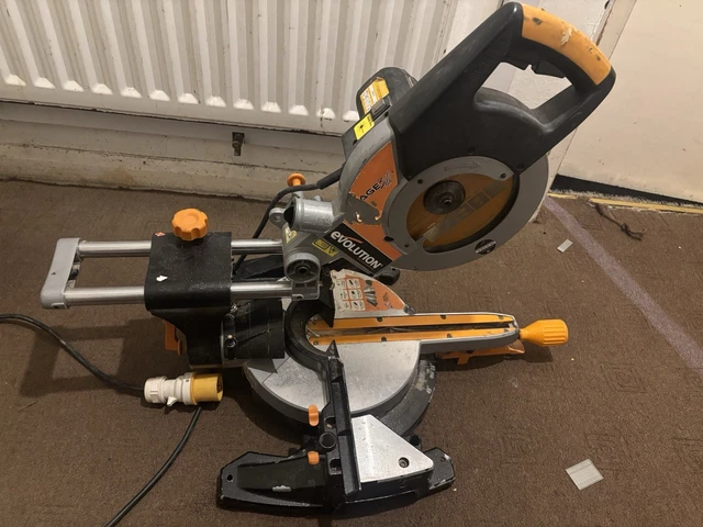 EVOLUTION RAGE3-S 210MM Sliding Compound Mitre Saw 110V £2.21 - PicClick UK