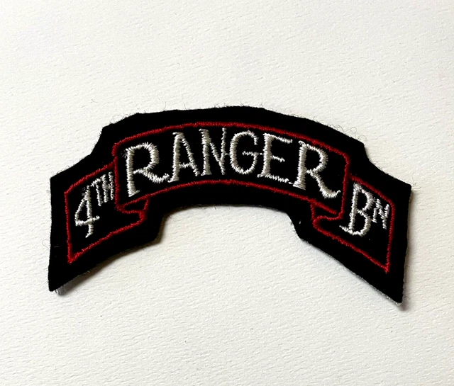 ORIGINAL WW2 US Army 4th Ranger Battalion Tab Scroll Arch Patch ...