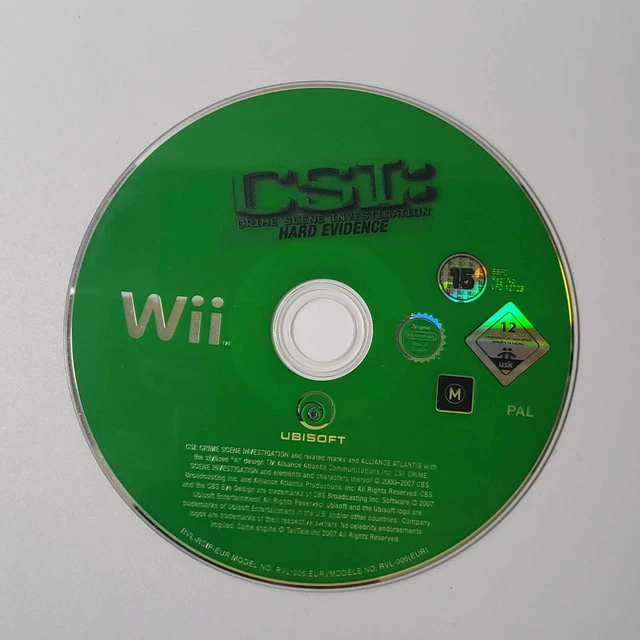 JEU NINTENDO WII CSI Hard Evidence occasion jeu seul EUR 3,90 - PicClick FR