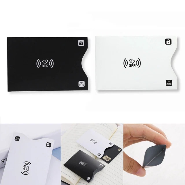 SAFETY CREDIT CARDS Bank Blocking Rfid Card Holder Aluminium Paper Anti ...