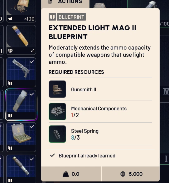ARC RAIDERS - Extended Light Mag II Blueprint £4.38 - PicClick UK